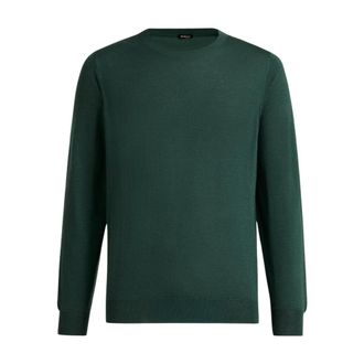 Kiton Luxuri&ouml;ser Cashmere Seiden Crew Neck Top - - Knitwear - Herren - Gr&uuml;n - L
