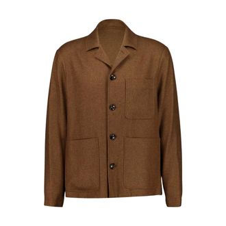 PIACENZA 1733 Piacenza 1733, Homme, Vestes, Brun, Taille: M Veste boutonn&eacute;e en cachemire et soie