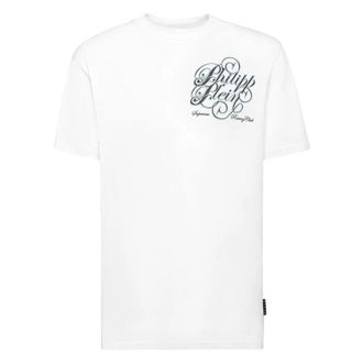 Philipp Plein T-Shirt Rundhals Club The Course Stones - - Tops - Herren - Wei&szlig; - 2XL