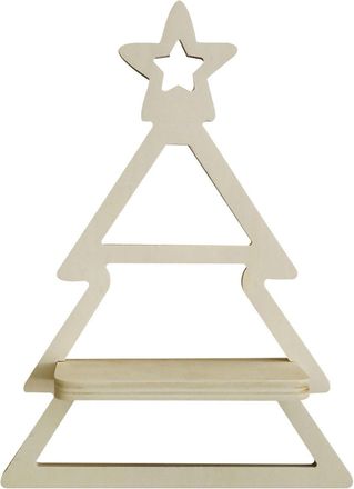 Generic Dekorative Regale - Aufbewahrungsregal im Weihnachtsbaum-Design, h&auml;ngende Pflanzenregale aus Weihnachtsholz, f&uuml;r Partys, K&uuml;che, T&uuml;r, Bad, Eingang und 