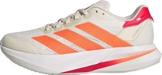 adidas Damen Duramo Speed 2 Running Shoes, Off White/Lucid Orange/Lucid red, 40 2/3 EU