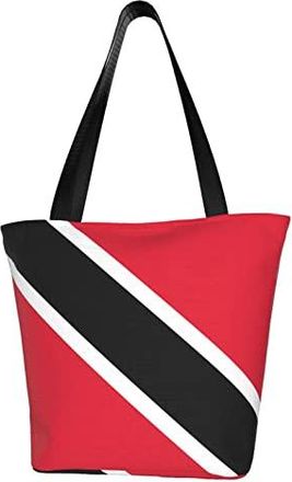 AOOEDM Sac fourre-tout Drapeau de Trinit&eacute;-et-Tobago Sacs &agrave; provisions Petit sac de march&eacute; r&eacute;utilisable Sacs fourre-tout de plage Sacs de voyage