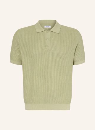Paul Paul Strick-Poloshirt gruen