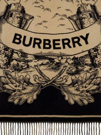 Burberry Unisex Scarf Gallant Knight Beige Cashmere Scarfs