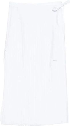 Barena Femme, Jupes, Blanc, Taille: 34 FR Lucietta Plico Skirt