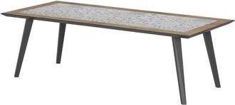 Hesperide Rechteckiger Gartentisch Lambada in Keramik & Graphitgrau - 8 Sitze - Keramik/Graphit