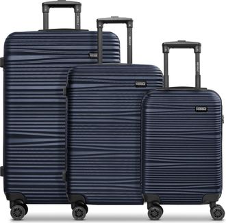 Redolz Hartschalen Koffer-Set 3-teilig | Leichte Reise-Trolleys aus hochwertigem, robustem ABS-Material | Ultra-leicht f&uuml;r Damen & Herren | 4 Doppelrollen & 