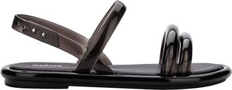 Melissa Damen Airbubble Ad Flache Sandale, schwarz/weiß, 40 EU