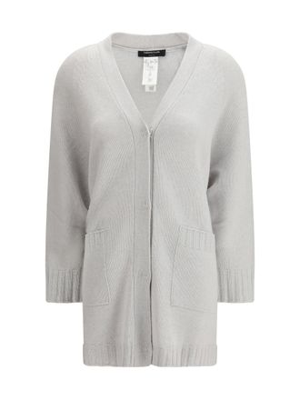 Fabiana Filippi Womens Cardigan Fine-Knit Rain Fleece Wool Sweater