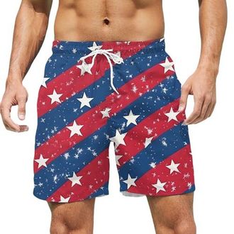 Generic Short de plage d&eacute;t&eacute; pour homme - Pantalon de plage d&eacute;contract&eacute; tendance confortable am&eacute;ricain respirant, Rouge, XXL