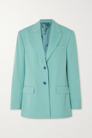 Acne Studios + Net Sustain Blazer Aus Grain De Poudre Mit Recycelten Fasern - Blau