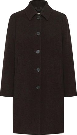 Part Two Femme, Manteaux, Brun, Taille: 40 FR Single-Breasted Manteaux