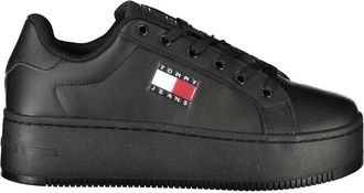 Tommy Hilfiger Femme, Chaussures, Noir, Taille: 39 EU Tommy Hilfiger Black Polyethylene Women Baskets