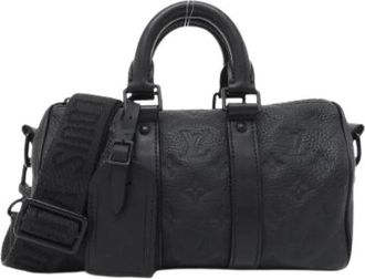 Louis Vuitton unisex, Pre-owned, Noir, Taille: ONE Size Sac Boston Keepall Monogram Calf doccasion