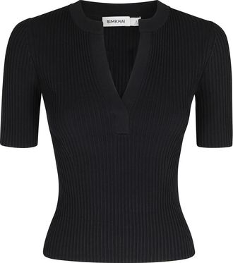 SIMKHAI Femme, Pulls, Noir, Taille: 36 FR T-Chemises