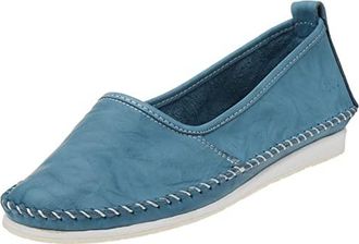 Andrea Conti Pantoufles pour Femme Mocassin, Bleu, 40 EU