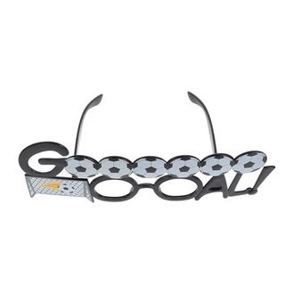 Hemobllo Lunettes D&eacute;coratives de Football Cr&eacute;atives en Plastique L&eacute;ger Lunettes Amusantes pour Supporters Accessoire Photo Original pour F&ecirc;te de Football 1 Pi&egrave;