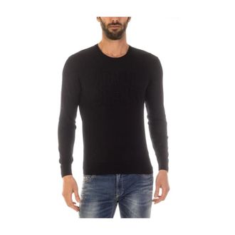 Armani Jeans Gem&uuml;tlicher Strickpullover - - Tops - Herren - Schwarzk - S
