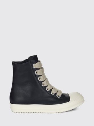 Rick Owens High Top Sneakers aus Kalbsleder mit Gummikappe und seitlichem Rei&szlig;verschluss