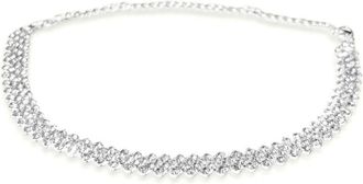 Hzmer Jewellery Halskette mit Strass - Silber