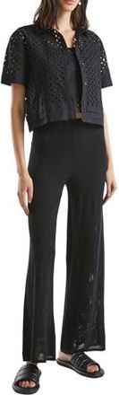 Benetton Pantalon 103cdf00q, Noir, XL Femme