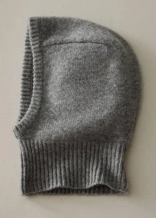Mango Bonnet passe-montagne 100 % cachemire gris - Home - 3-6 mois - MANGO HOME