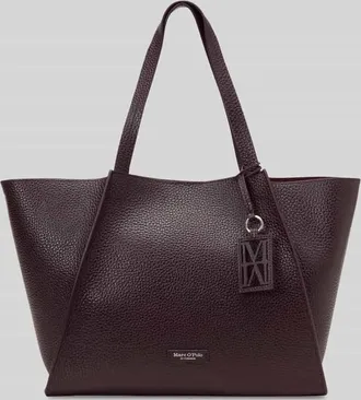 Marc O'Polo Shopper aus Rindsnappa mit Logo-Anh&auml;nger