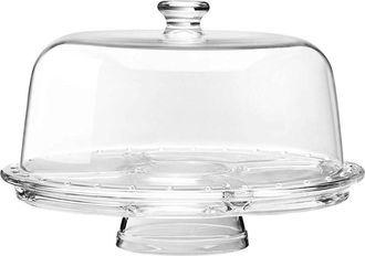 Excelsa Borgonovo, 4-in-1-Etagere mit Glaskuppel aus Palladium