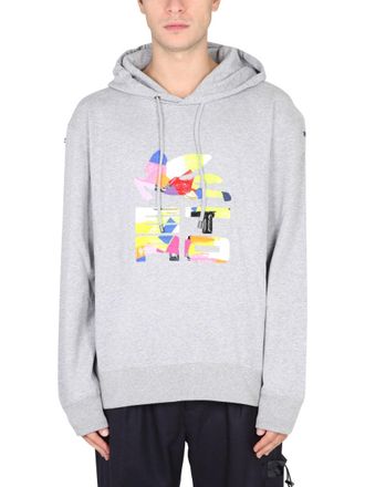 Etro Patchwork Cotton Hoodie - Grey