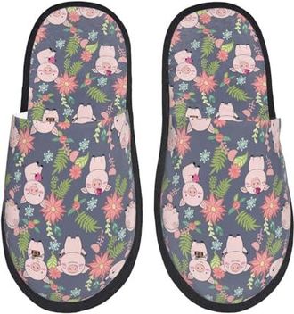 Generic Pantoufles Pigs Print L&eacute;g&egrave;re Chaussons pour Homme Respirant &eacute;l&eacute;gant Pantoufles Maison Homme Maison M