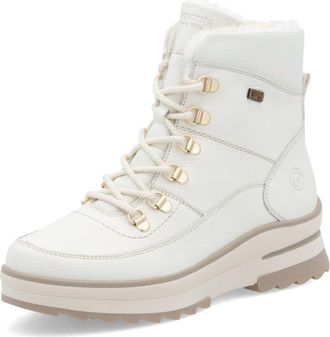Remonte Damen Snowboots D2B74, Frauen Stiefel,lose Einlage,wasserabweisend,remonteTEX,uebergangsschuhe,Winterboots,schnürstiefel,warm,Weiss (80),37 EU