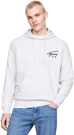 Tommy Jeans Herren Hoodie Regular Fit Entry Graphic mit Kapuze, Mehrfarbig (Silver Grey), XXL