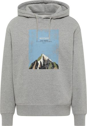 Mustang Jeans Herren Style Auburn Kapuzenpullover, Mid Grey Mélange 4140, XL EU