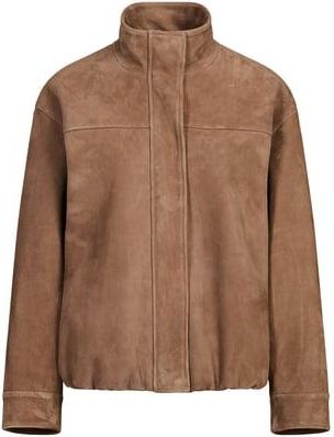 Saison 1865 Veste &agrave; ourlet bouffant en cuir