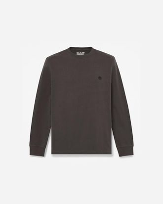 Timberland Dunstan River Langarmshirt in schmaler Passform mit Stickerei f&uuml;r Herren in Schwarz, Herren, Schwarz, Gr&ouml;&szlig;e
