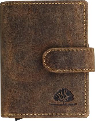 Greenburry Geldbörse Vintage original RFID card slider coin braun