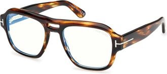 Tom Ford Homme, Accessoires, Brun, Taille: 54 MM Ft6085B 055 Eyeglasses