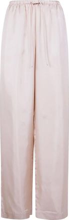 R&oacute;he Femme, Pantalons, Rose, Taille: 40 FR Pantalon Relax Ample en Soie