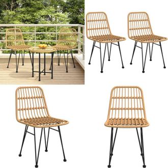 vidaXL Vidaxl - Gartenst&uuml;hle 2 Stk. 48x62x84 cm PE-Rattan - Gartenst&uuml;hle - PE-Rattan - Gartenm&ouml;bel - Outdoor M&ouml;bel - Terrassentisch - Home & Living