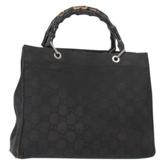 Gucci Sac &agrave; main en toile Pre-owned - Femme - Pre-owned - Noir - Taille: ONE Size