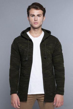 Carisma Strickjacke Strickjacke Lang mit Kapuze und Rei&szlig;verschluss Lang mit Kapuze und Rei&szlig;verschluss