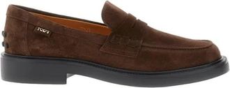 Tod's Rich Brown Suede Moccasin With Stitched Vamp - Gr. 41 (EU) - in Braun