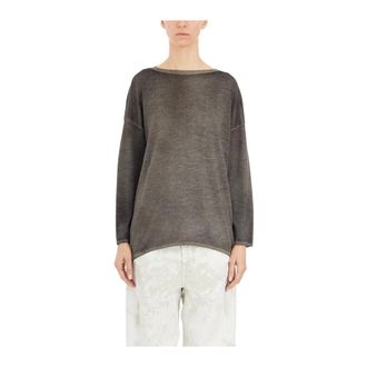 Avant Toi Kaschmir-Bootneck-Pullover - - Knitwear - Damen - Grau - XS
