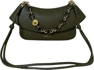 Generic Sac cabas pour femme - Sac &agrave; main en cuir inspir&eacute; des cr&eacute;ateurs - Cha&icirc;ne donut amovible et bandouli&egrave;re tubulaire - Sac port&eacute; &eacute;paule multi-positions (2