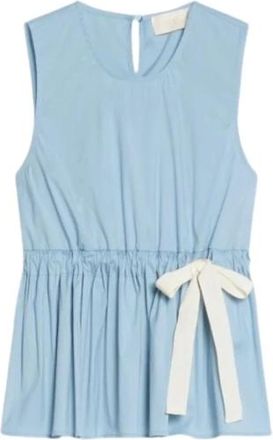 iBlues Femme, Blouses et Chemises, Bleu, Taille: 38 FR Iblassenzi Top