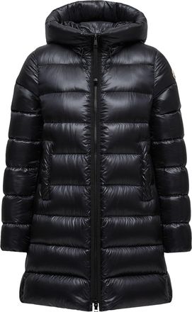 Moncler Moncler Doudoune Mi-longue &Agrave; Capuche Suyenne, Femme, Noir, Taille: 00