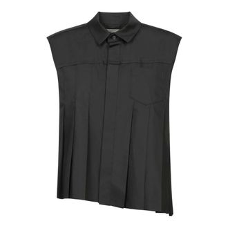 sacai Damen, Blusen & Hemden, Schwarzk, MGr&ouml;&szlig;e