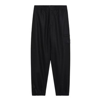 Stone Island 3100024 Woll-Nylon Flanellhose - - Trousers - Herren - Schwarzk - W34