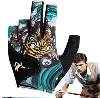 Generico Poolhandschuhe f&uuml;r Billard, fingerlos, linke Hand, atmungsaktiv, f&uuml;r Damen, sportlicher und bequemer Glove f&uuml;r Vater, Freund, Onkel, Nachbar