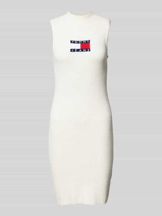 Tommy Jeans Knielanges Kleid mit Label-Stitching
